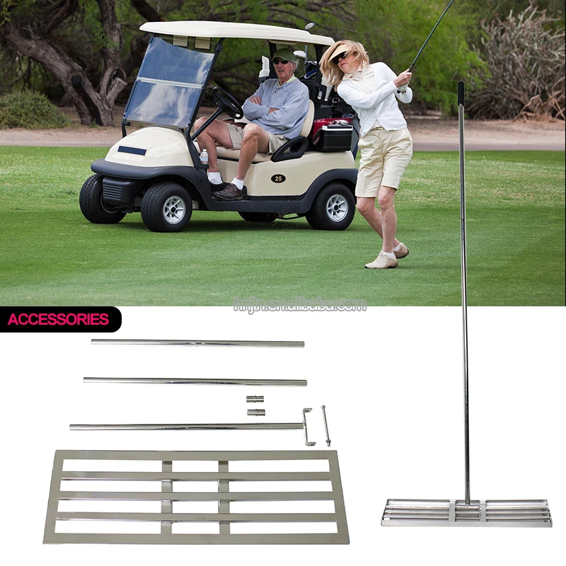 Golf Stainless Steel Lawn Leveler Lawn Rake Garden Green Tools Sand ...