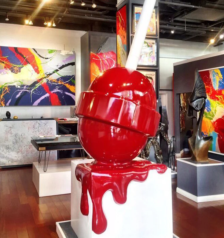Pop Art Sculpture Candy Dripping Style Art Fiberglass Giant Candy ...