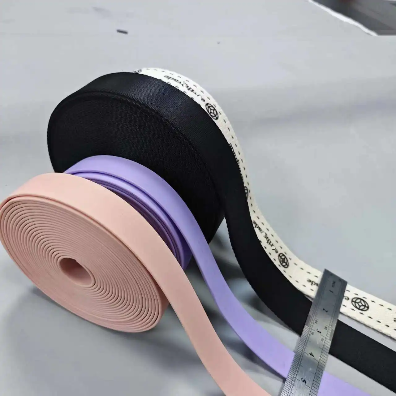 Custom variety cotton webbing bag straps pvc coated nylon webbing 38mm ...