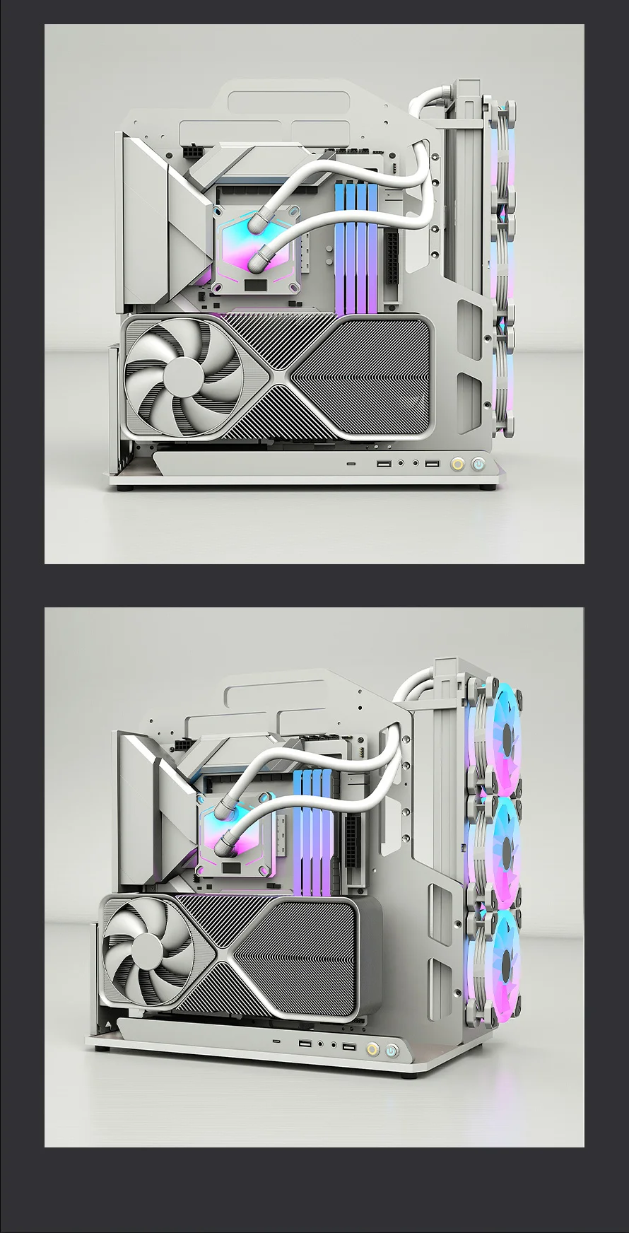Socooler ITX Custom DIY PC Case for RX7800 XT GPU Cooling