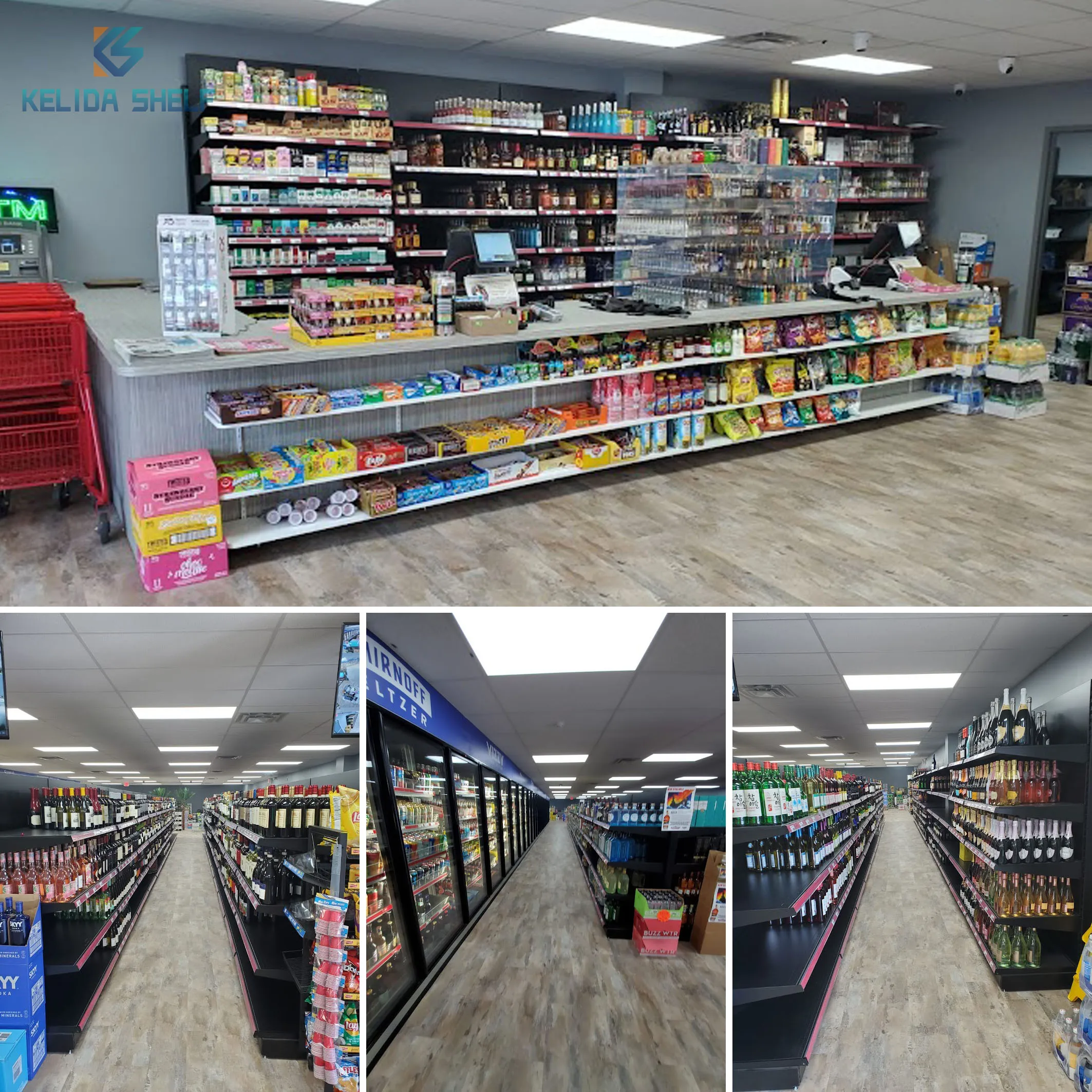 Grocery Store Display Shelves Mini Market Shelves Hot Sale Metal Shop ...