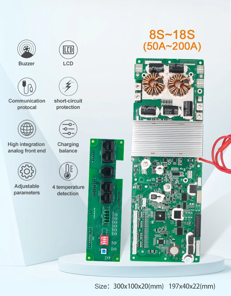 Tdt Smart Bms 15s 48v 50a With Bluetooth Can Rs485 Rs232 Communication ...
