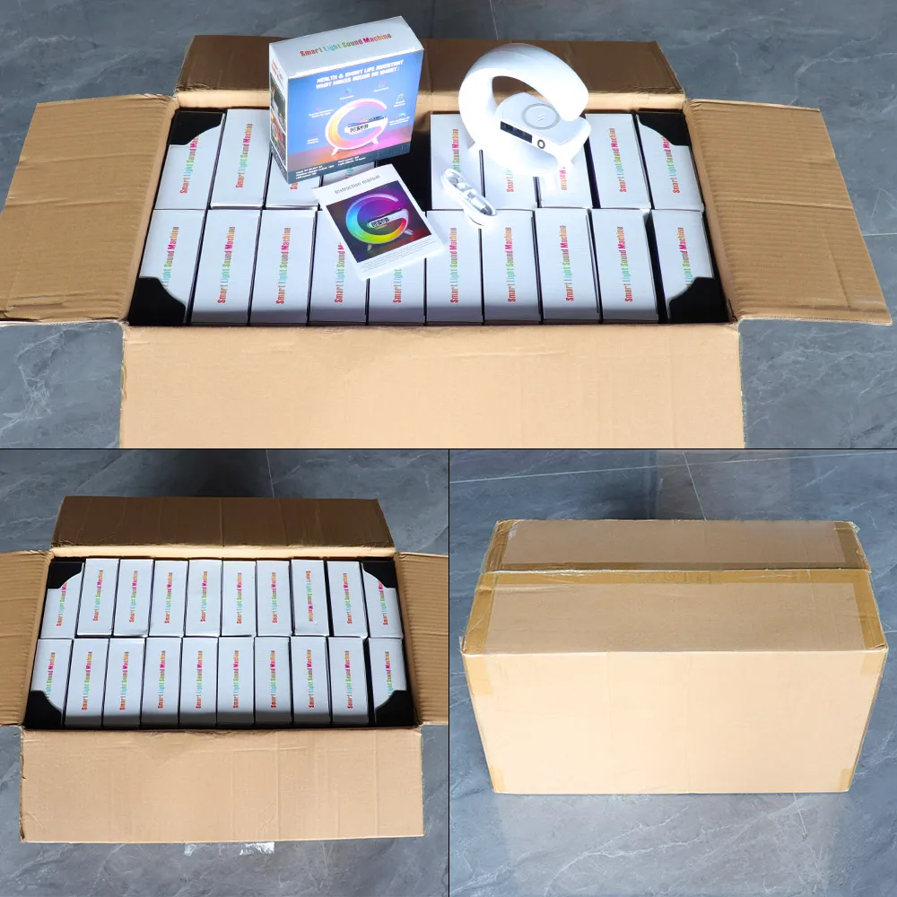 Modern Designed Small G Shape Smart Desk Lamp,Rgb Wireless Charging ...