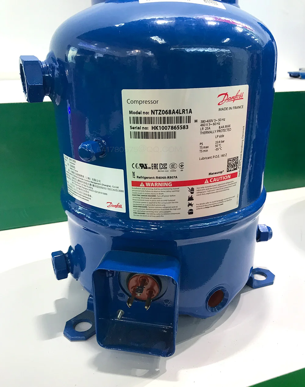 7hp R404a Danfoss Piston Compressor Ntz215a4lr1a Ntz048a4lr1a Manual ...