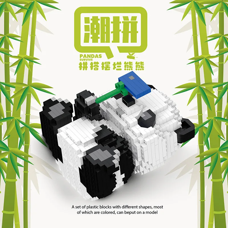 New Arrivals Collection Mini Brick Figures Naughty Panda 3d Model ...