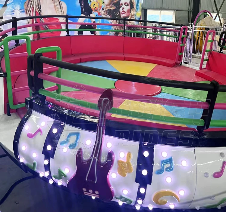 Fairground Attraction Kids Amusement Turntable Ride Mini Disco Tagada ...