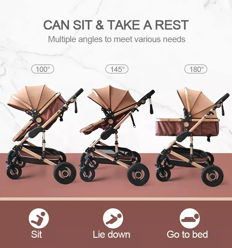 Custom Made Luxury Foldable Portable Baby Carriage Linen Walkers ...