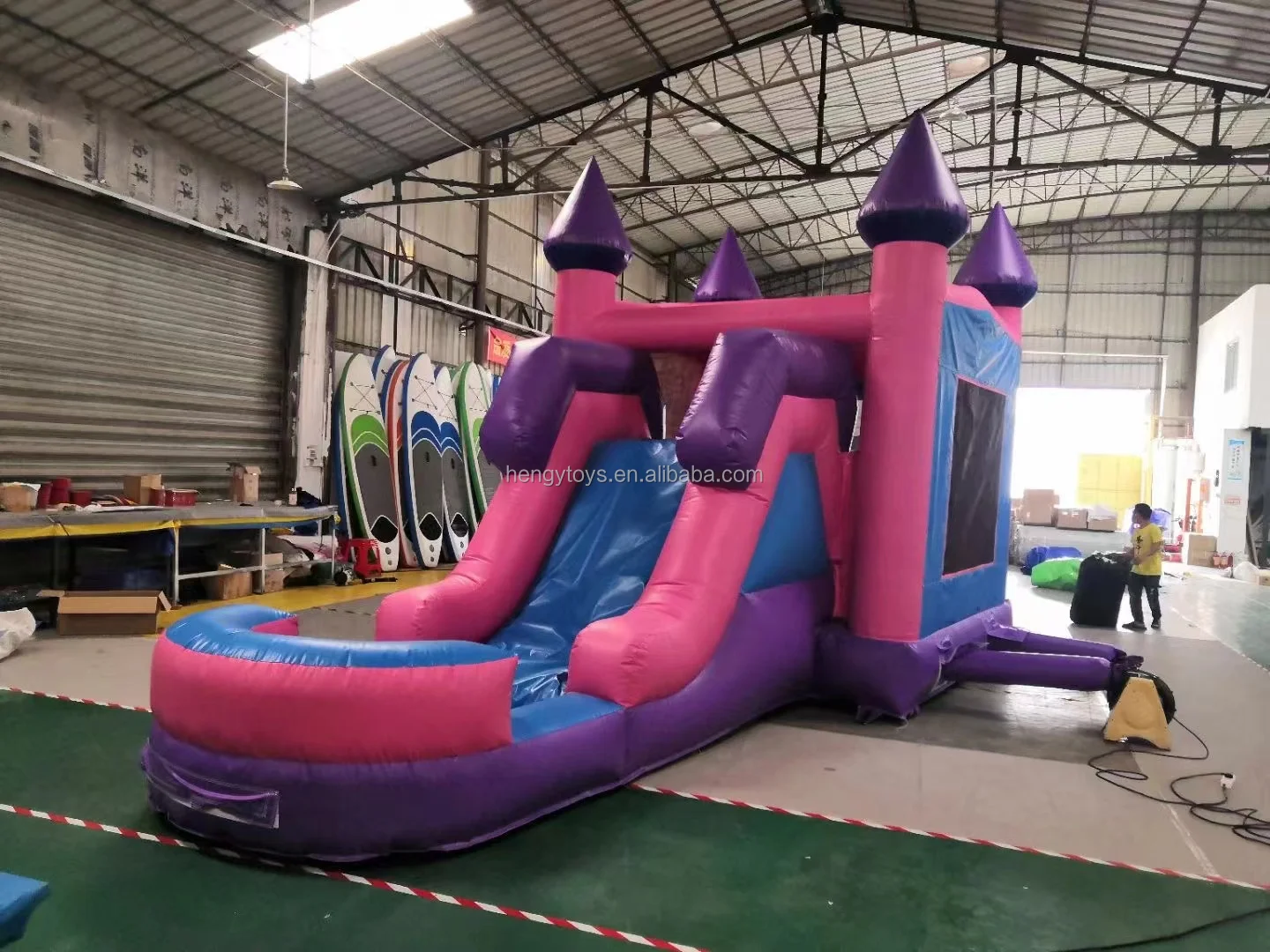 Hengyuan Commercial Inflatable Bear Bounce House Inflatable Slide Combo ...