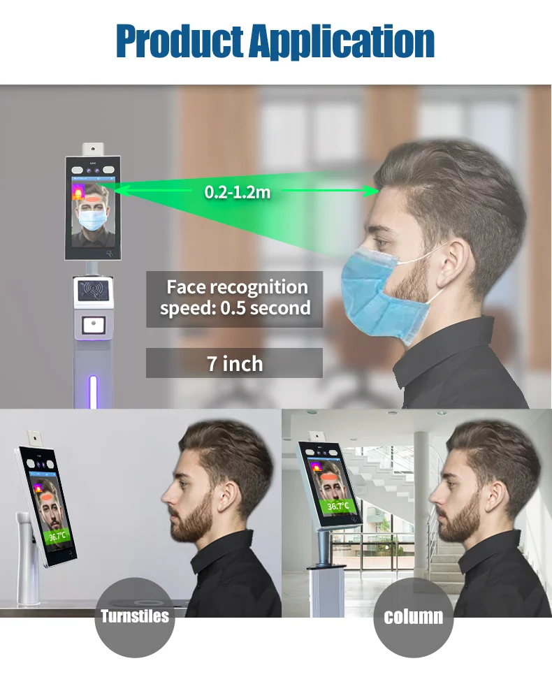 Face Recognition Face Scan Access Control Time Attendance Machine Linux ...