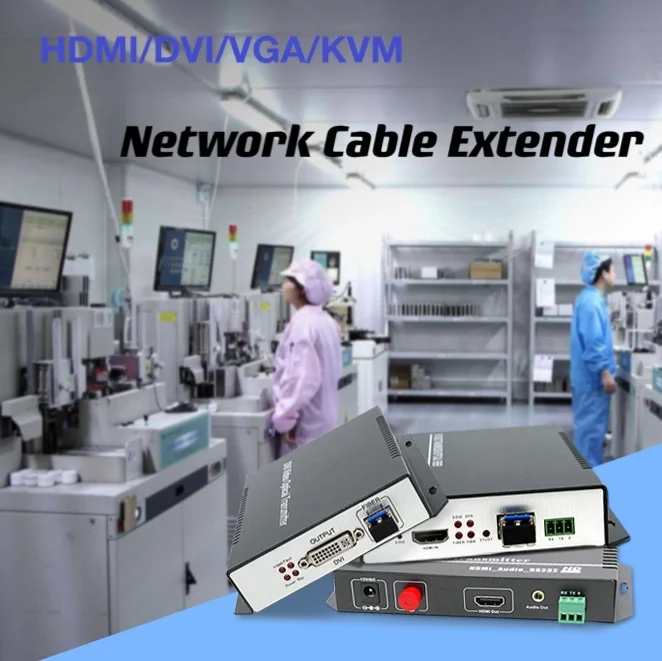 Extend Mic Keyboard Mouse Audio Usb Transceiver 120km Hdmi Kvm 4k ...