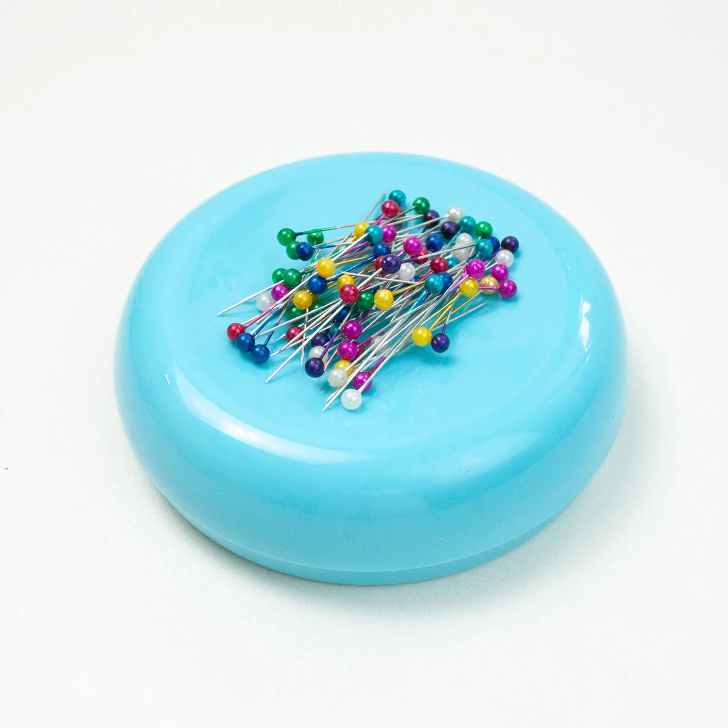 Round Magnetic Pin Cushion Sewing Pin Holder Pin Caddy Storage Case ...