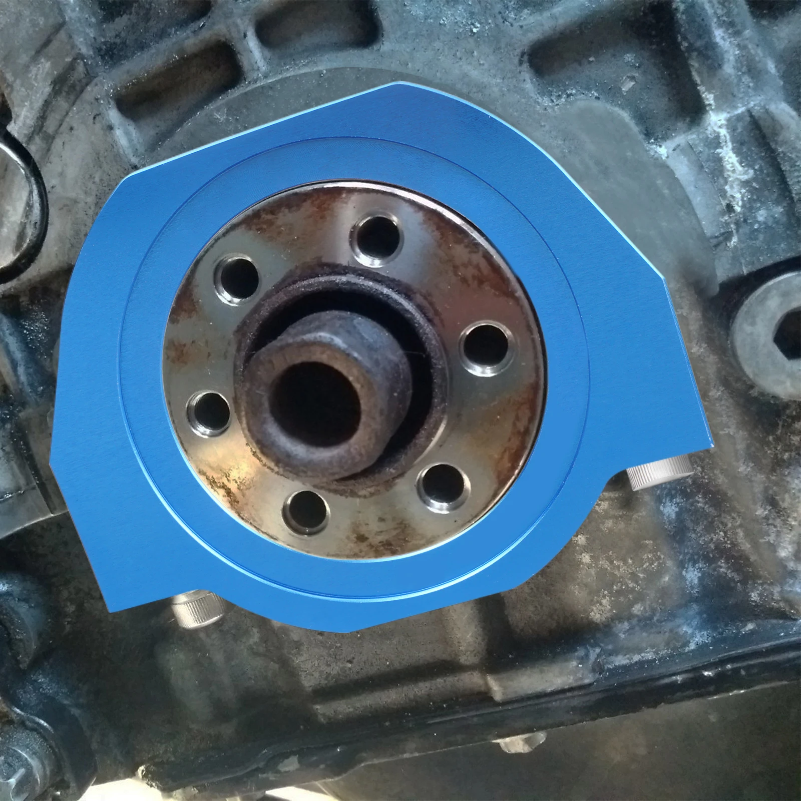 Bevinsee Billet Aluminum Crank Seal Serpentine Belt Guard for BMW N54 ...