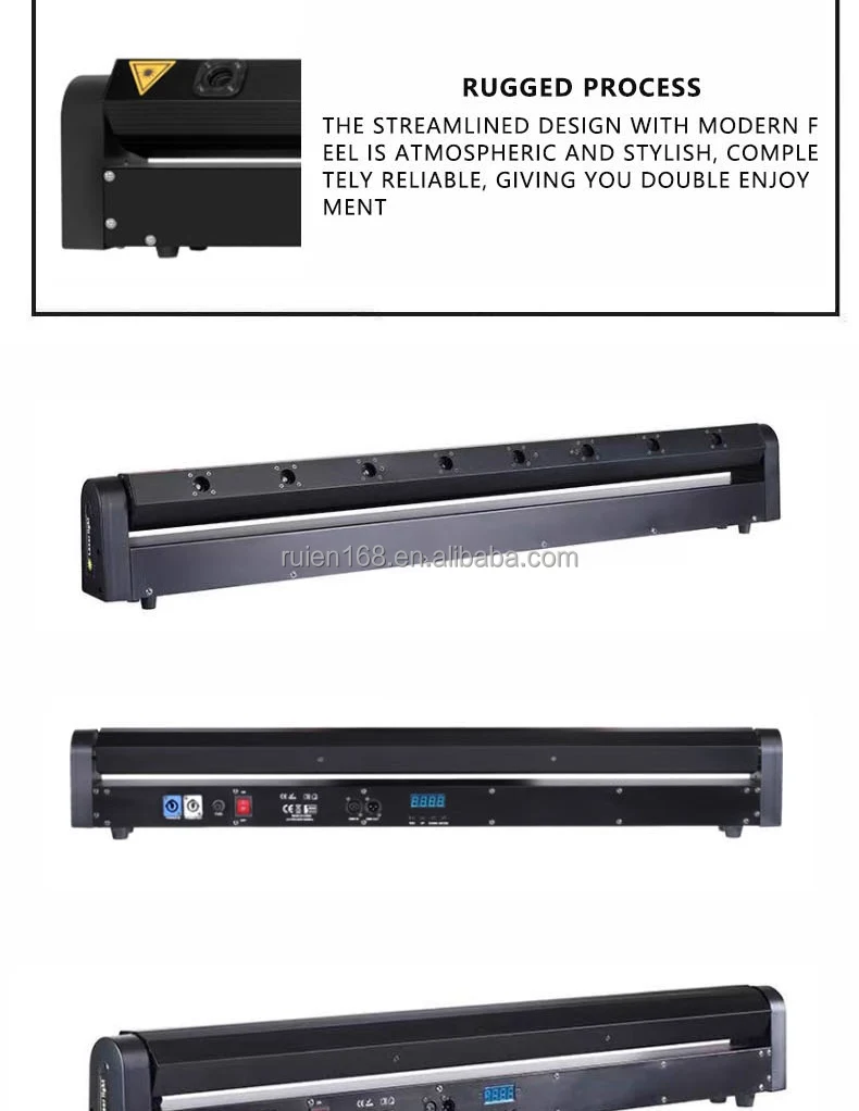8 Scanner Laser Light With 8 Led Beam Stage Moving Light 2in 1 Control ...
