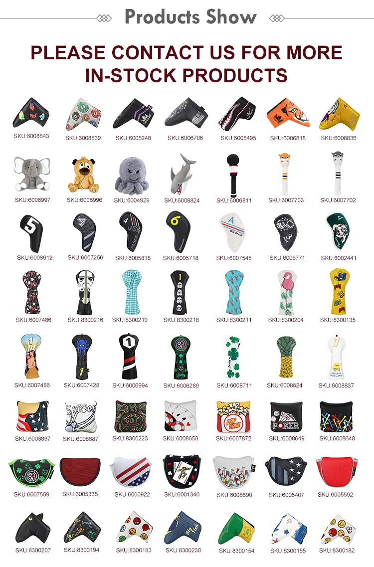 New Design Driver Headcover For Golf Club Pu Leather Golf Headcover ...