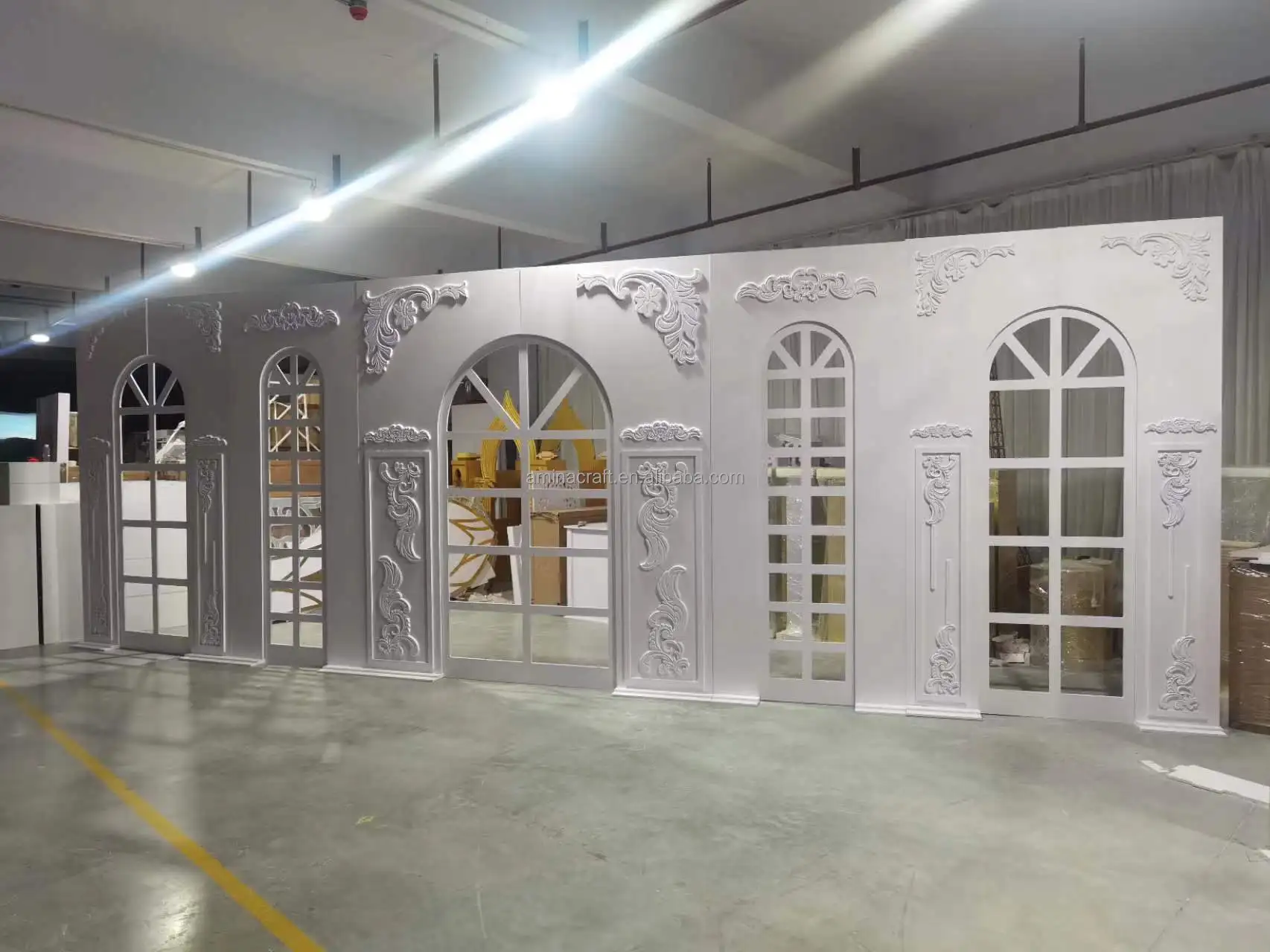 Amina Craft White Pvc Backdrop Wedding White Acrylic Wedding Backdrop ...