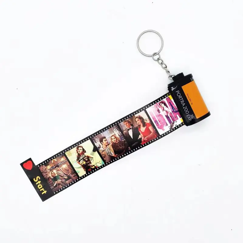 Qualisub Personalized Memory Film Keychain 1-10 Photos Sublimation ...