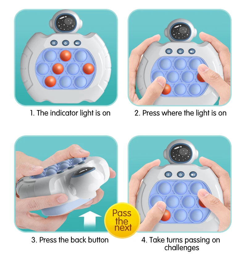 PT Trending Montessori Toys - Quick Push Game Machine