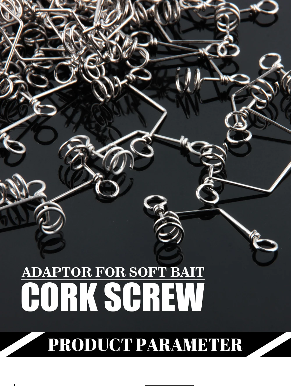 Spinpoler Tailbait Screw Stainless Steel Spiral On The Rubber Bait ...