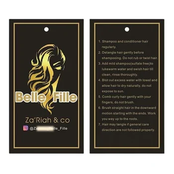 Factory Cheap Price Custom Human Hair Wigs Label Wig Tags Hair ...