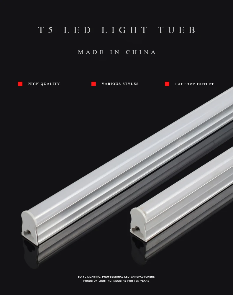 Led T5/t8 Lamp Integrated Bracket Lamp Fluorescent Lamp Linear Light ...