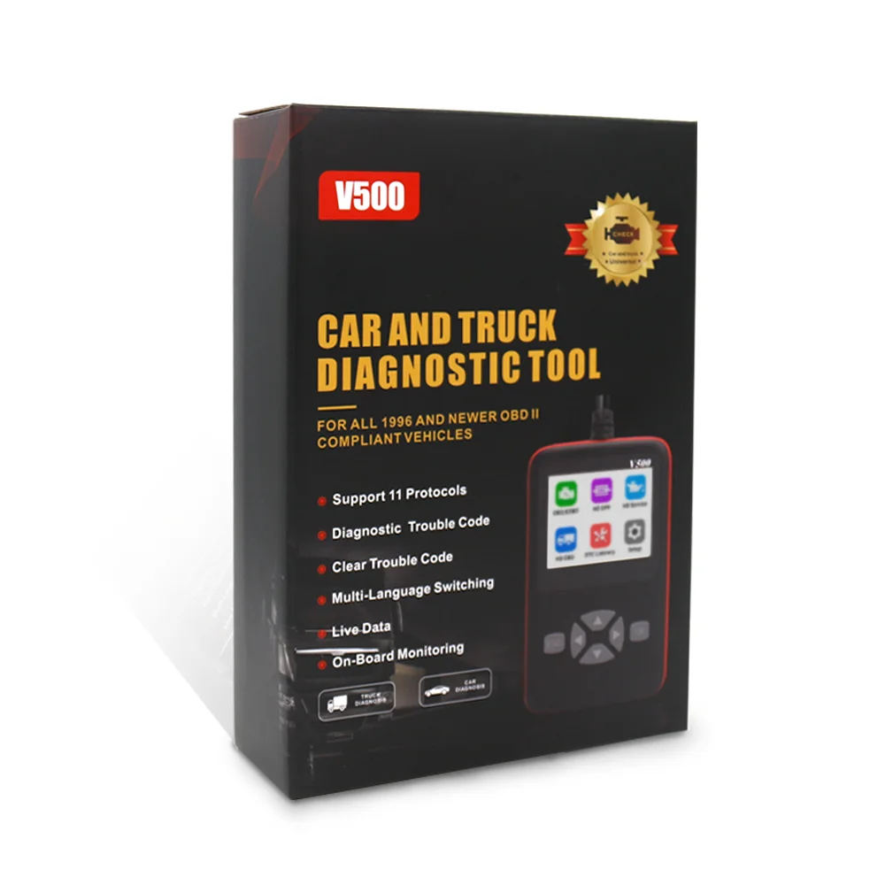 Oem Factory V500 Obd2 Truck Car Obd Scanner Car Multibrand Scanner ...