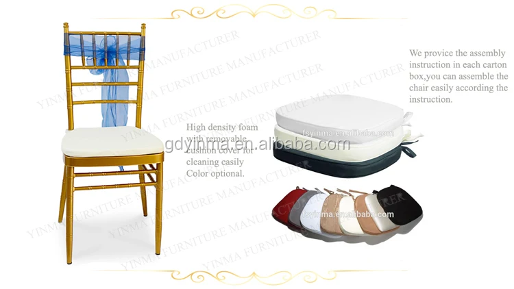 Wholesale Metal Stacking Chiavari Tiffany Chairs White Gold Wedding Chair Party Tiffanychairs ...