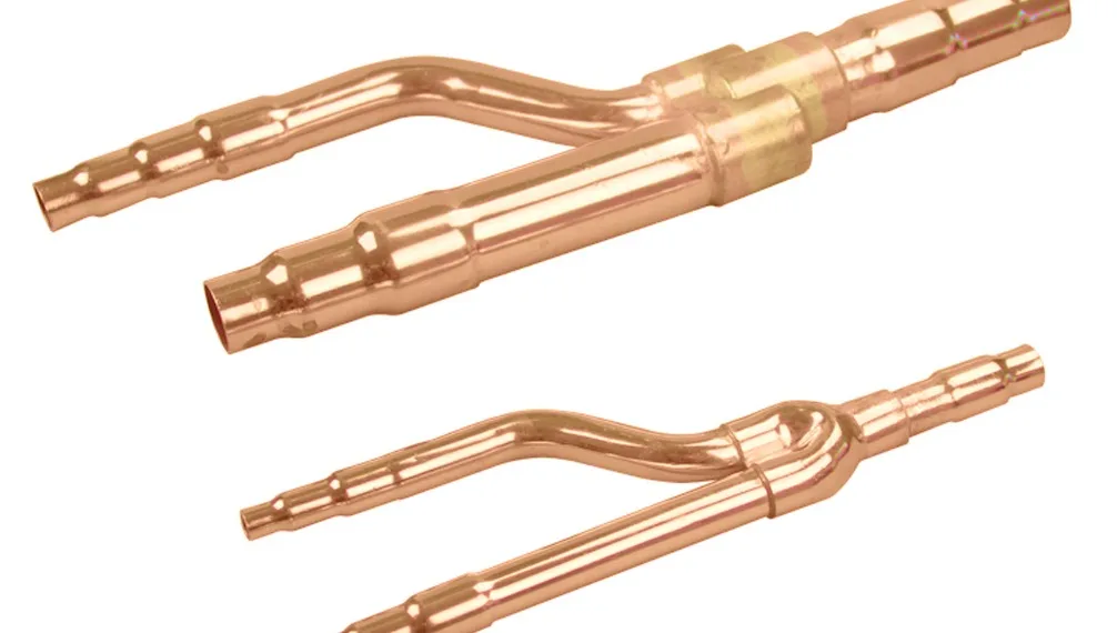 Copper Fittings Splitter Dedicated Y-branch Pipe Tube High-precision ...