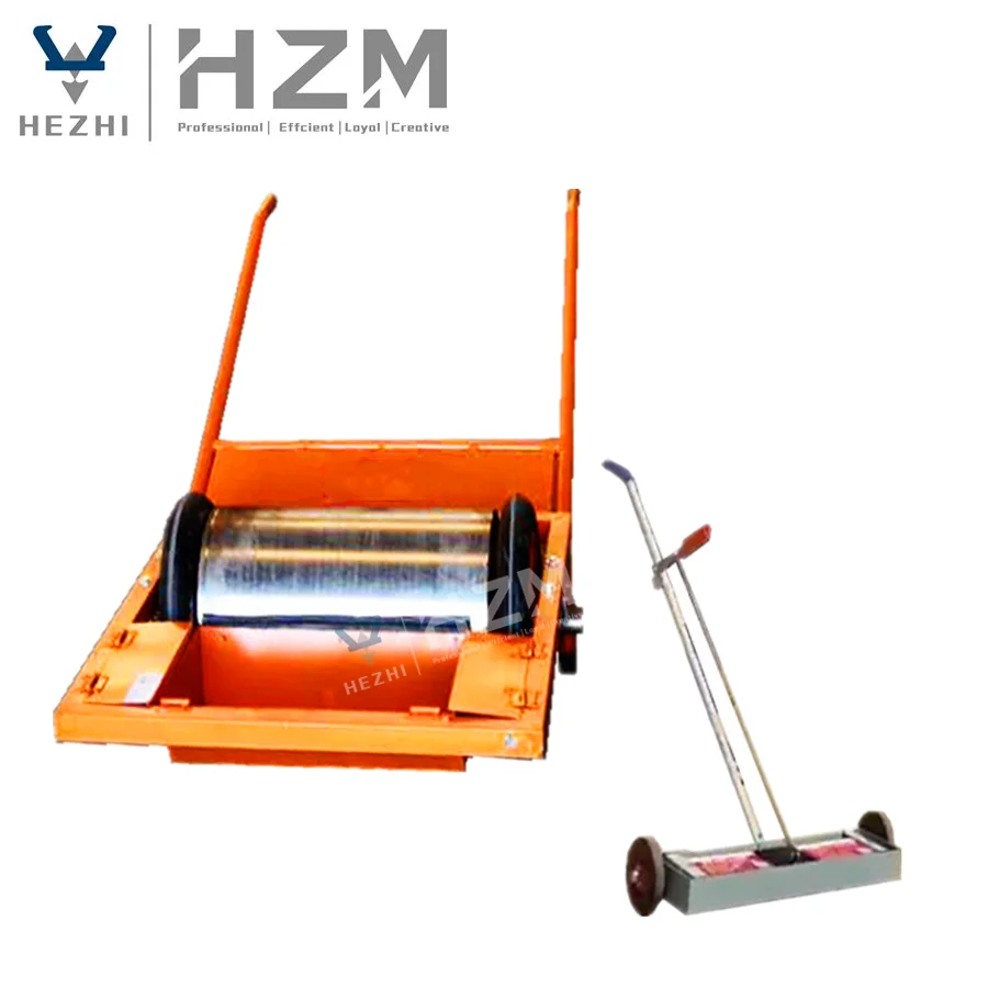Steel Shot Collecting Trolley Sand Blasting Abrasive Recovery Magnetic ...