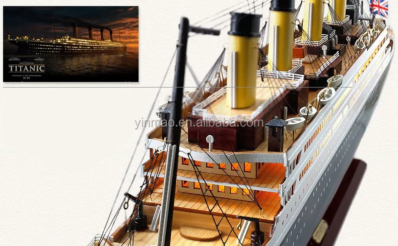 Rms Titanic Ship Model With Led Light,Size 80x10x29cm Titanic Ship ...