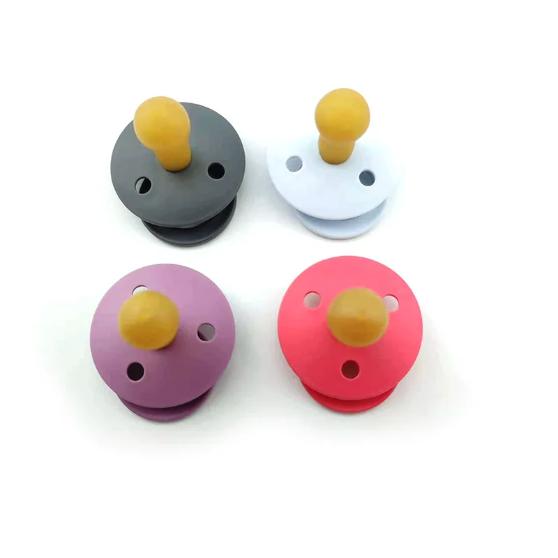 Natural Rubber Pacifiers for Newborns - Soothing & Safe