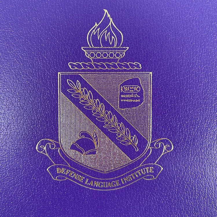 Customized Logo A4 Grain Leather Graduation Diploma Cover