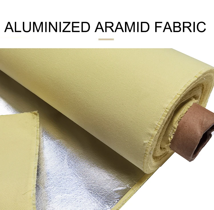 Fireproof 320gsm Aluminized Aramid Fabric for Protective Suits Heat ...