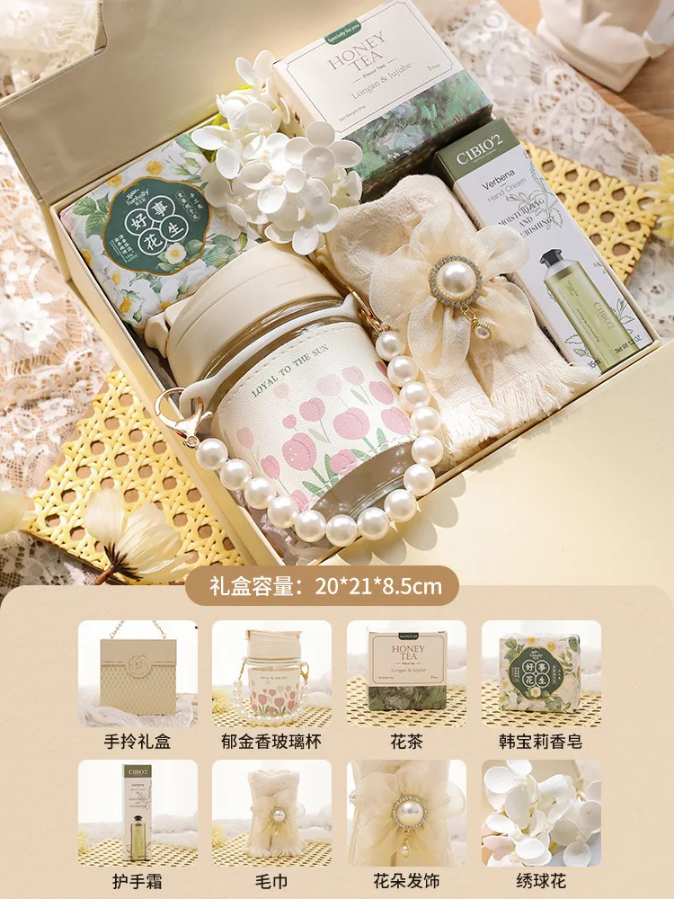 Camellia Pearl Hand Companion Gift Box Practical Birthday Wedding ...