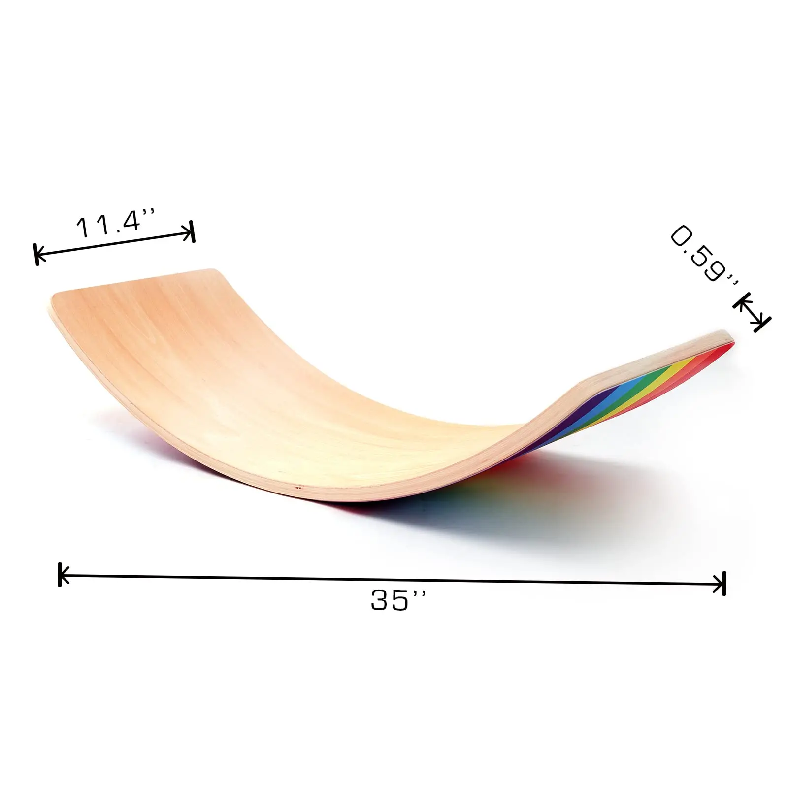 Wooden City Curvy Rocker Balance Board Toys For Yoga And Exercise ...