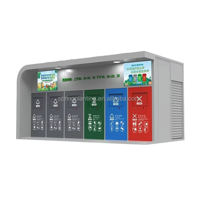 Outdoor Environmental Garbage Bins Station Large Waste Collection ...