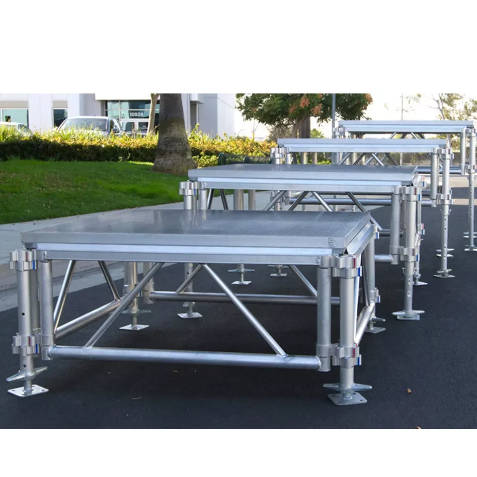 4x4ft 4x8ft Intellistage Folding Platforms - Lightweight & Durable