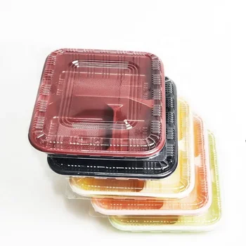 Disposable Fast Food Lunch Box Meal Prep Food Packing Container Plastic ...