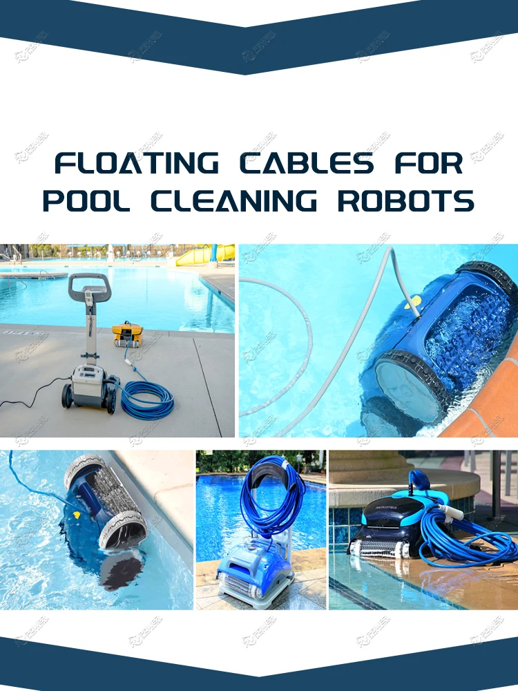 Customized PUR Foam Underwater ROV Floating Cable for Pool Cleaners