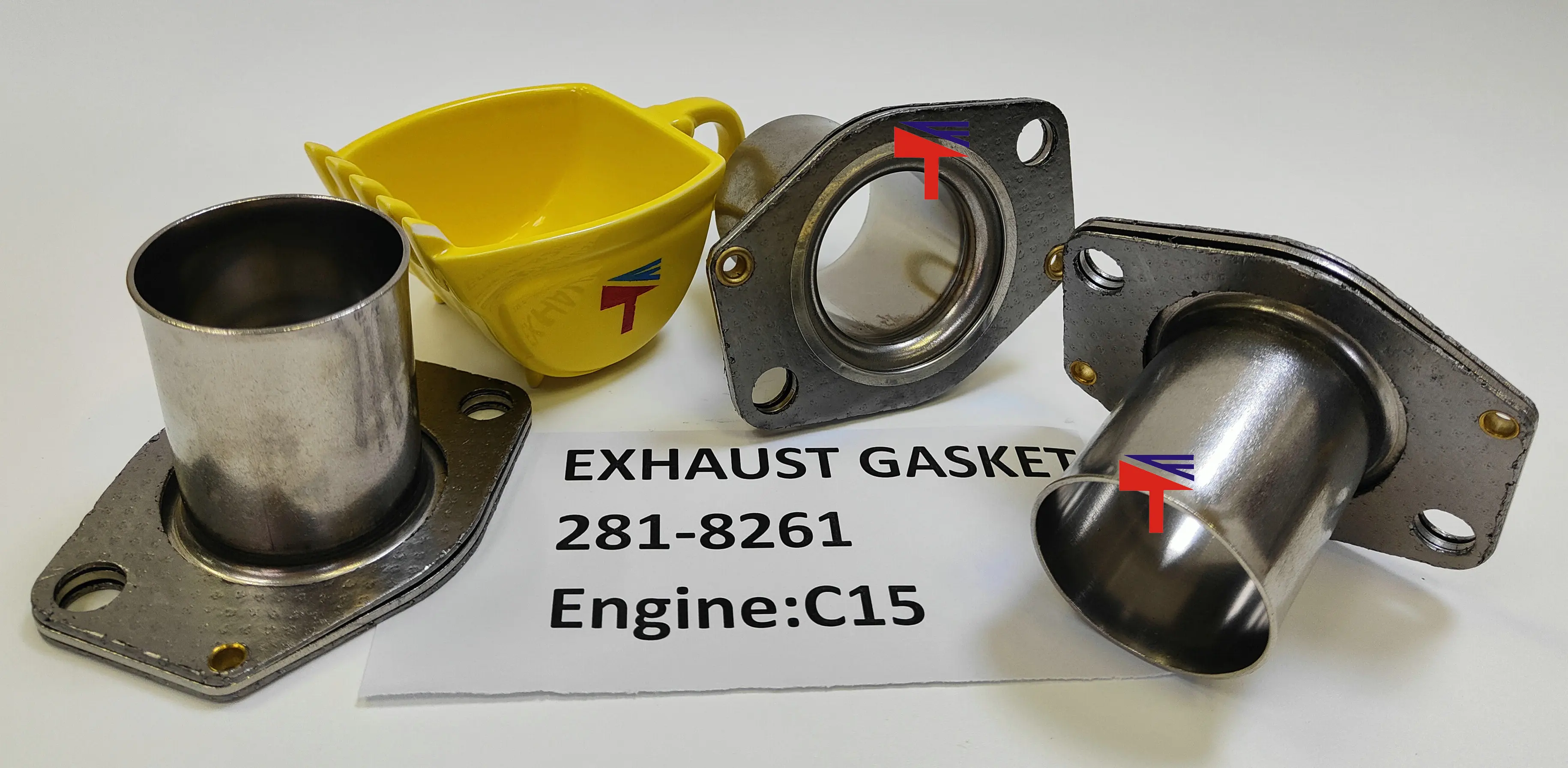 Exhaust Pipe Gasket And Bushing 281-8261 For Excavator Parts Engine ...