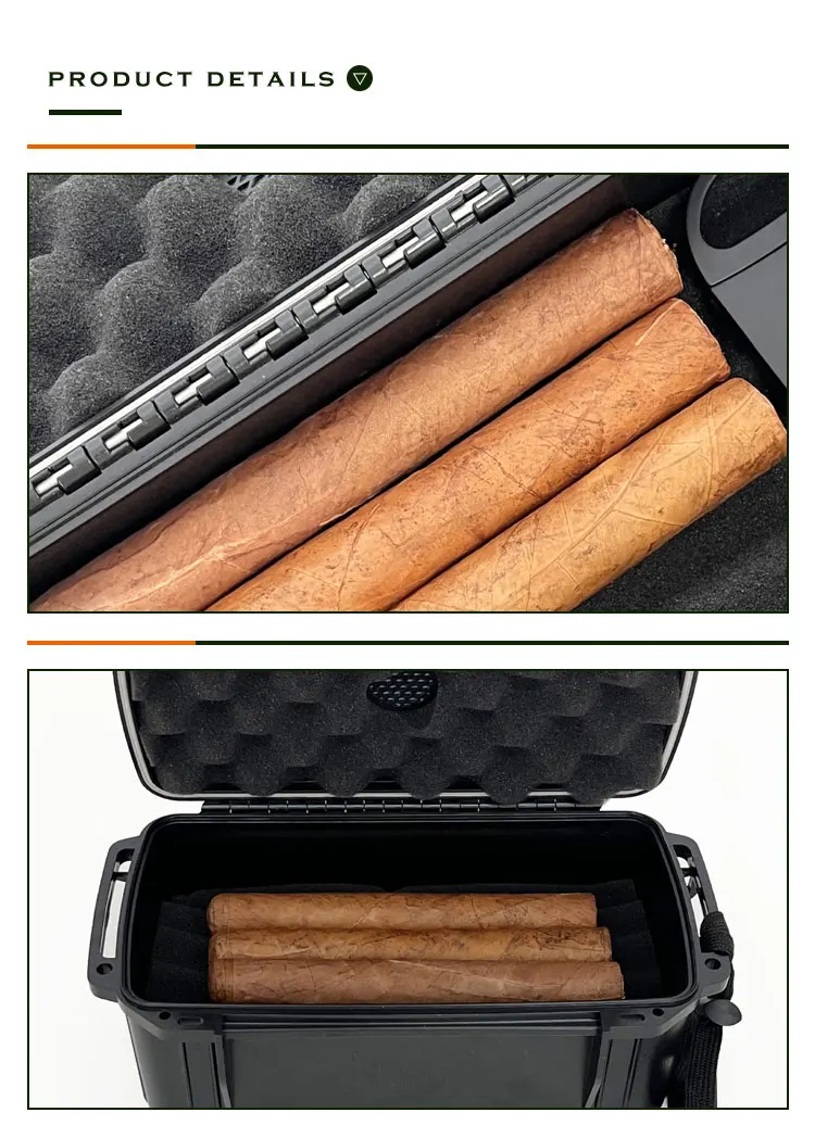 CPC6002 Cigar Box - Portable Humidor with Customizable Foam