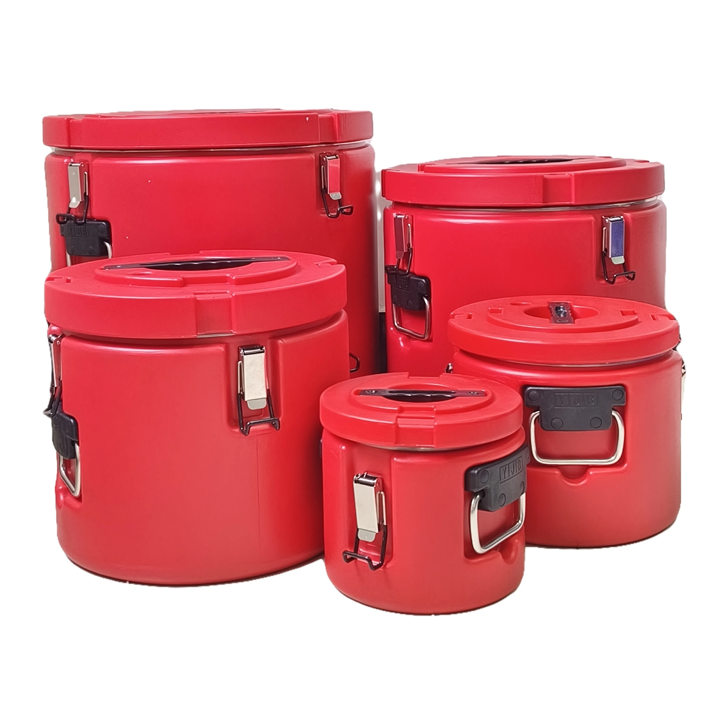 Promotional 5-piece Set Of Strong Metal Cooler Box Round Cooler For ...