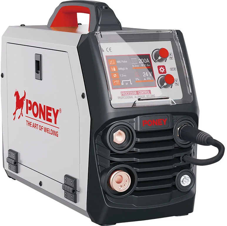 Pulse MIG 200A Synergic MIG Welder Digital Control 4-in-1 Multi ...