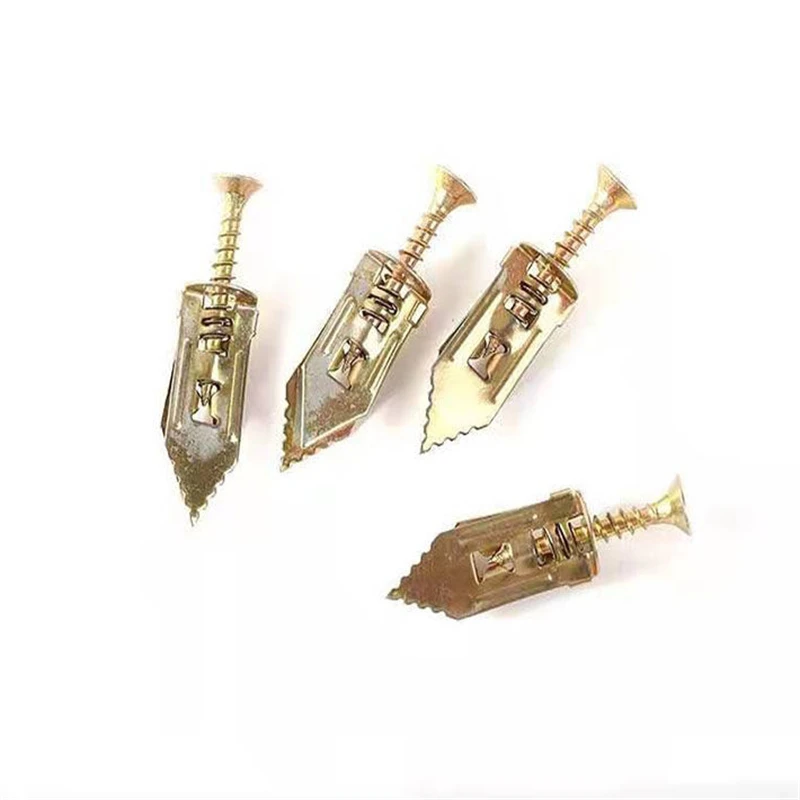 Yellow Zinc Plated Hammer Driver Metal Anchor Hammer in Plasterboard ...