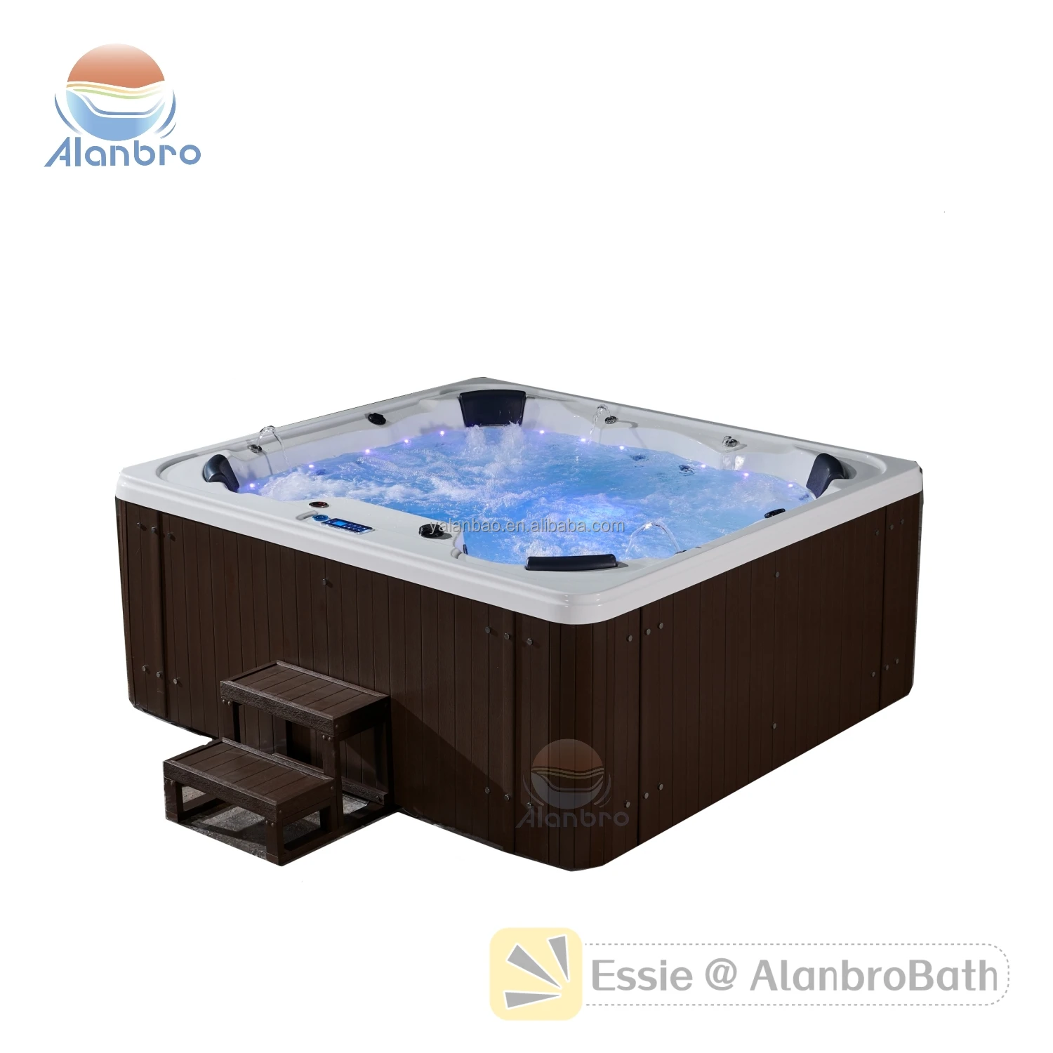 Factory 5 Persons Outdoor Whirlpool Hot Tub Balboa Control Spa Tub ...