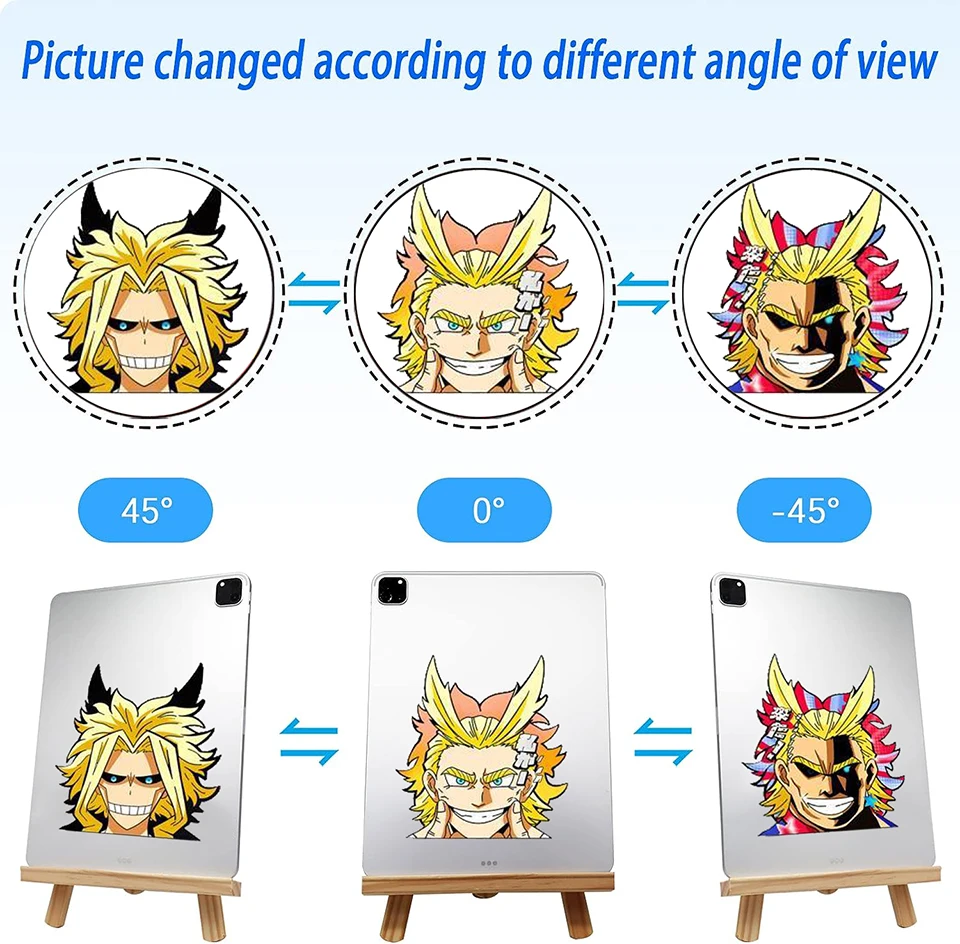 Custom Printing Colorful Die Cut Motion Sticker 3D Car Window Anime ...