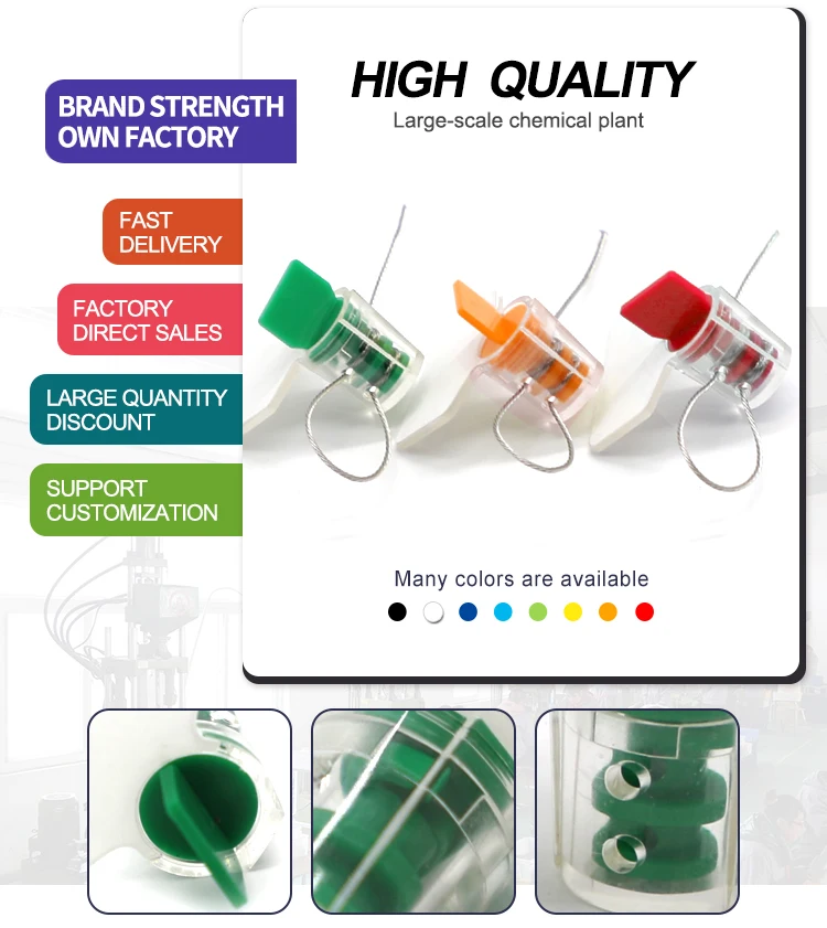 Tx-ms108 Plastic Electric Lead Meter Seal Safety Seal White Electricity ...