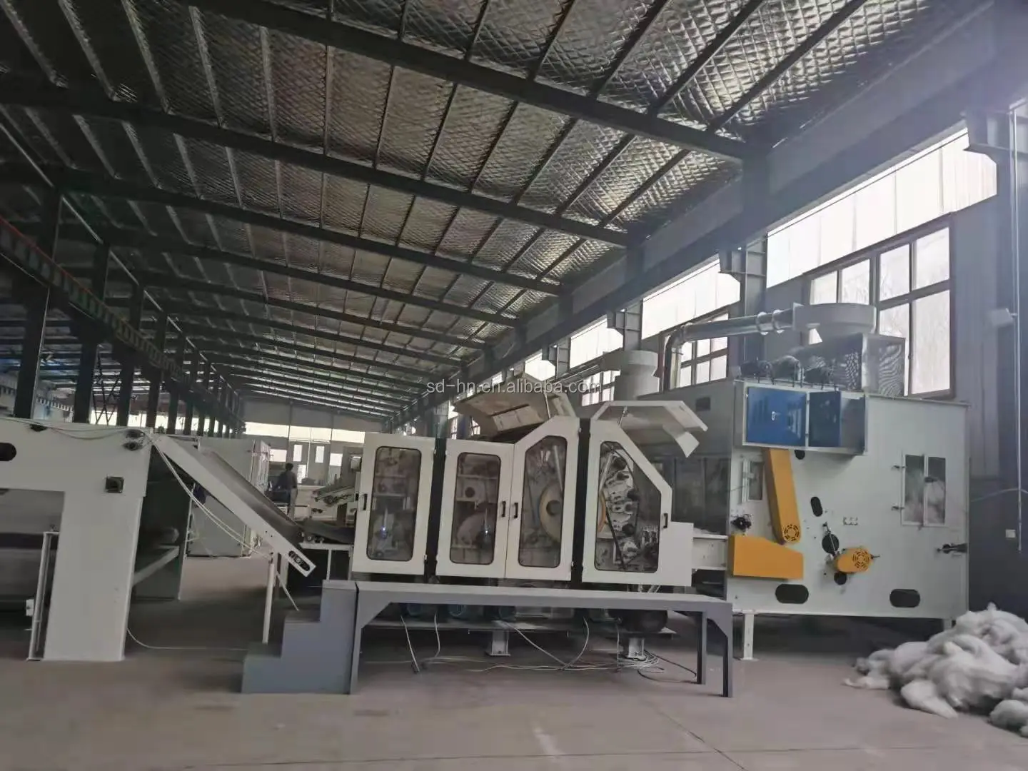 Nonwoven Carding Machine - Efficient Hemp & Polyester Making