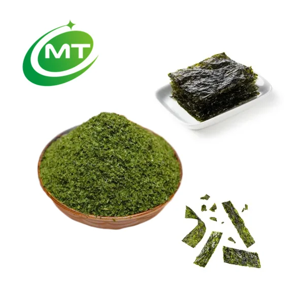 ISO Factory Supply Natural Dried Seaweed Nori Powder Green Nori Powder ...