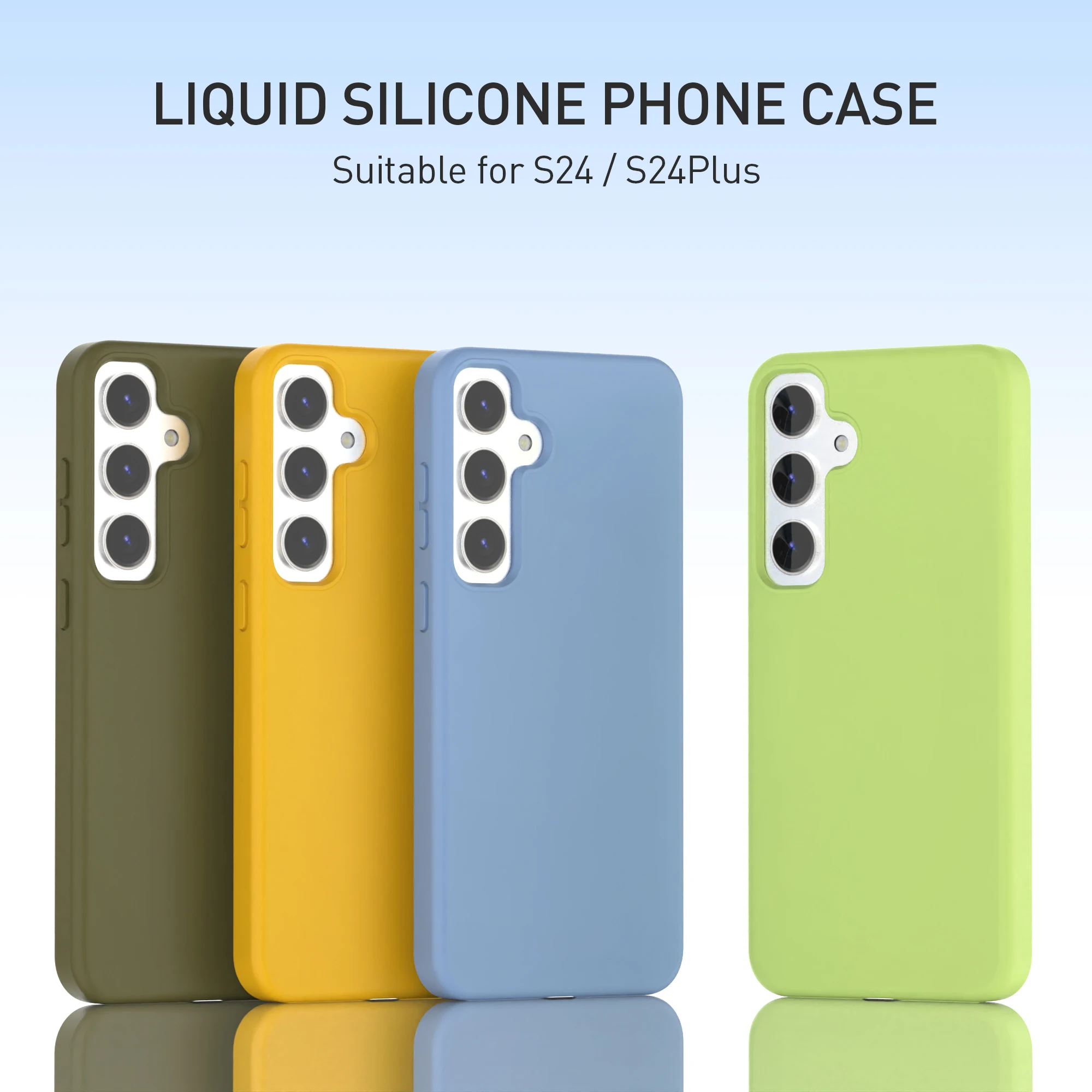 Liquid Silicone Phone Case For Samsung S24&s24plus - Buy Liquid Silicone Phone Case phone Cover ...