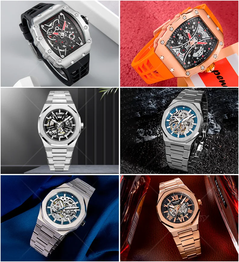 Custom Brand Stainless Steel Luxury Wrist Automatic Movement Mechanical ...